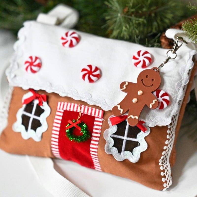 Gingerbread Purse With Wallet - Etsy UK