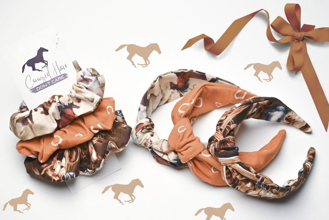 Horse Lover Gift Set Cowgirl Headband With Horses Headband for Women ...