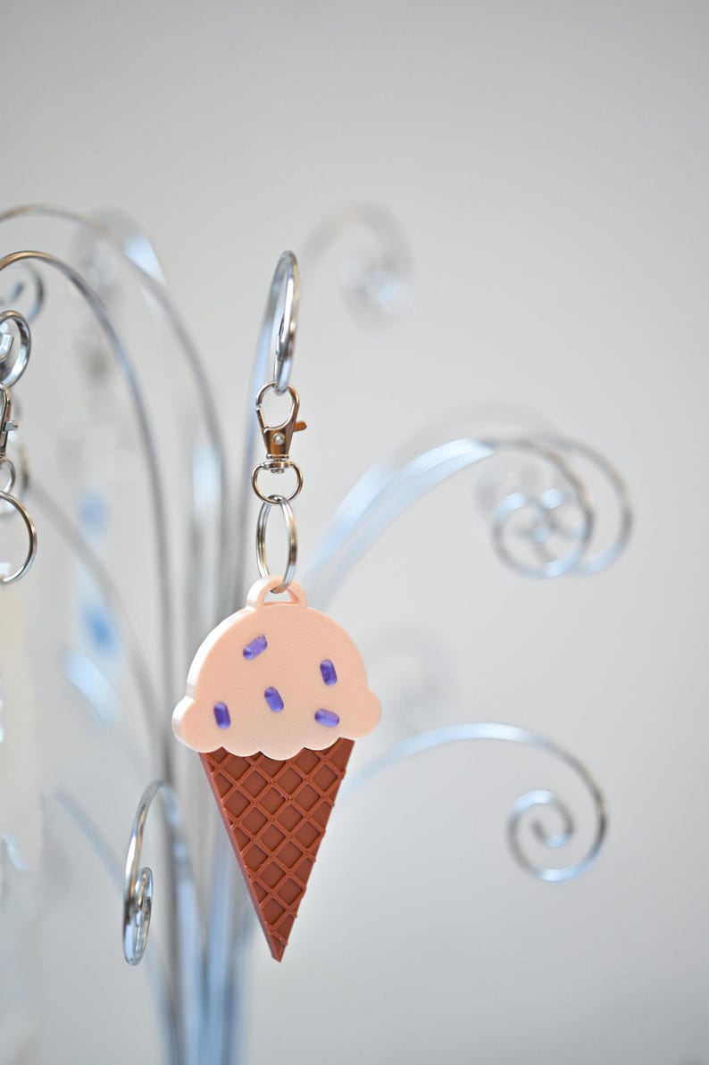 Ice Cream Keychain Party Favors Classroom Gift Ice-cream Cone, Dessert ...