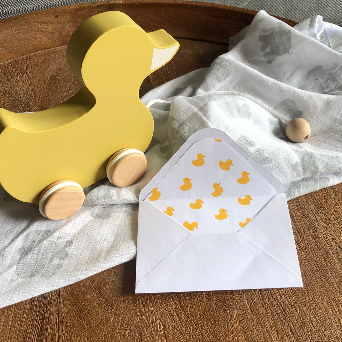Cute Yellow Rubber Duck Envelope Liners Printable Design for Baby ...