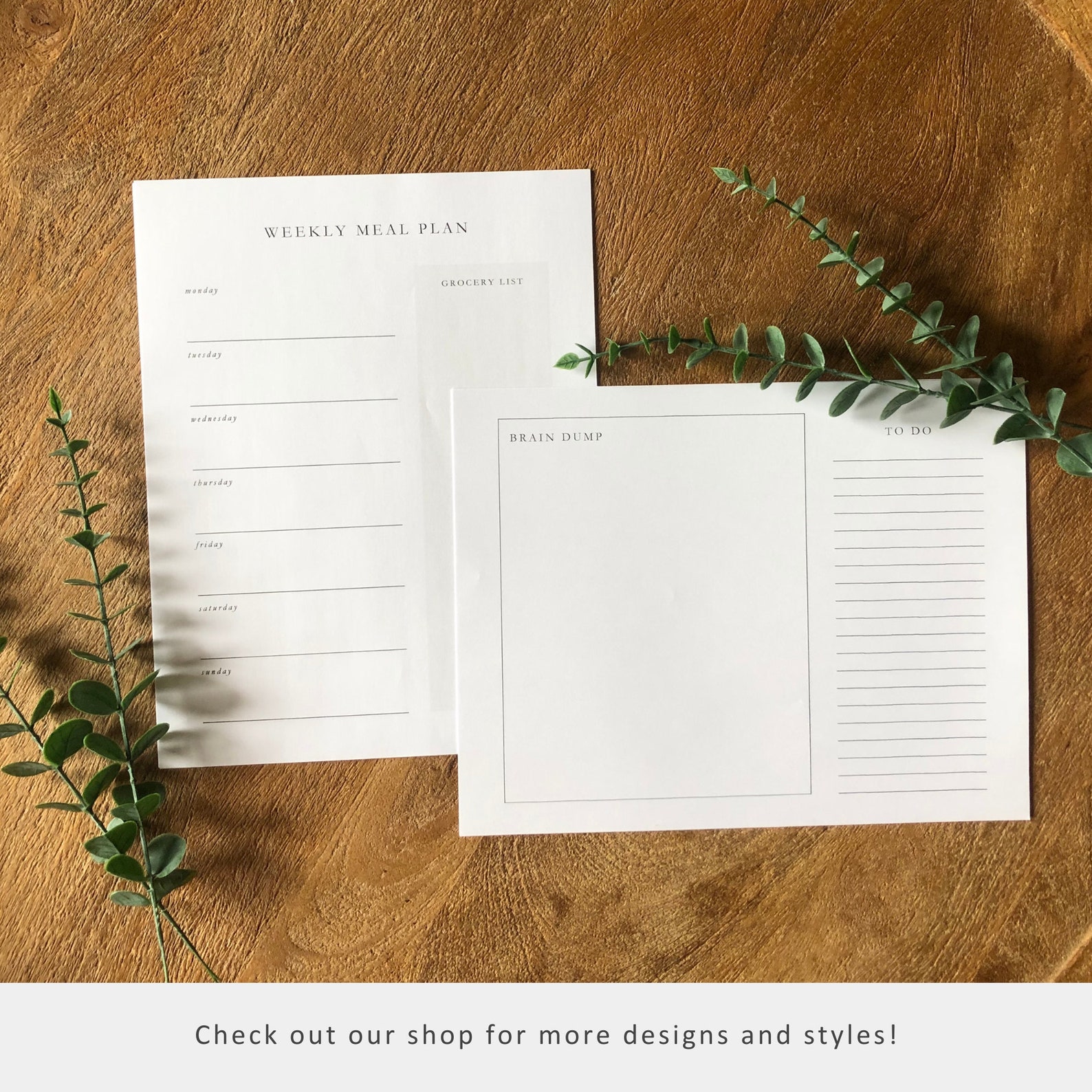 Meal Plan Template Notepad With Weekly Planner and Grocery List – 20 ...