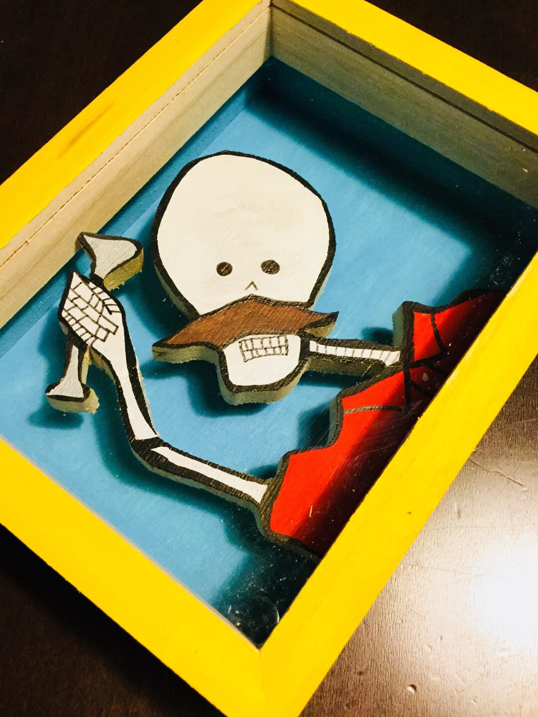 Dia De Los Muertos el Martinero Day of the Dead Nicho Calaca Martini ...