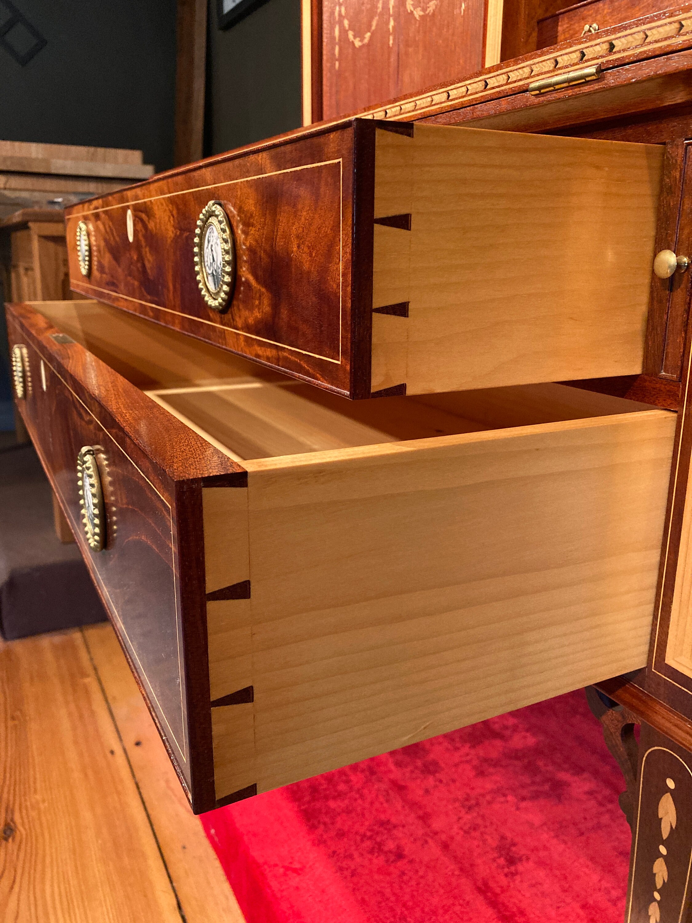 Lady's Tambour Writing Desk Secretary. - Etsy
