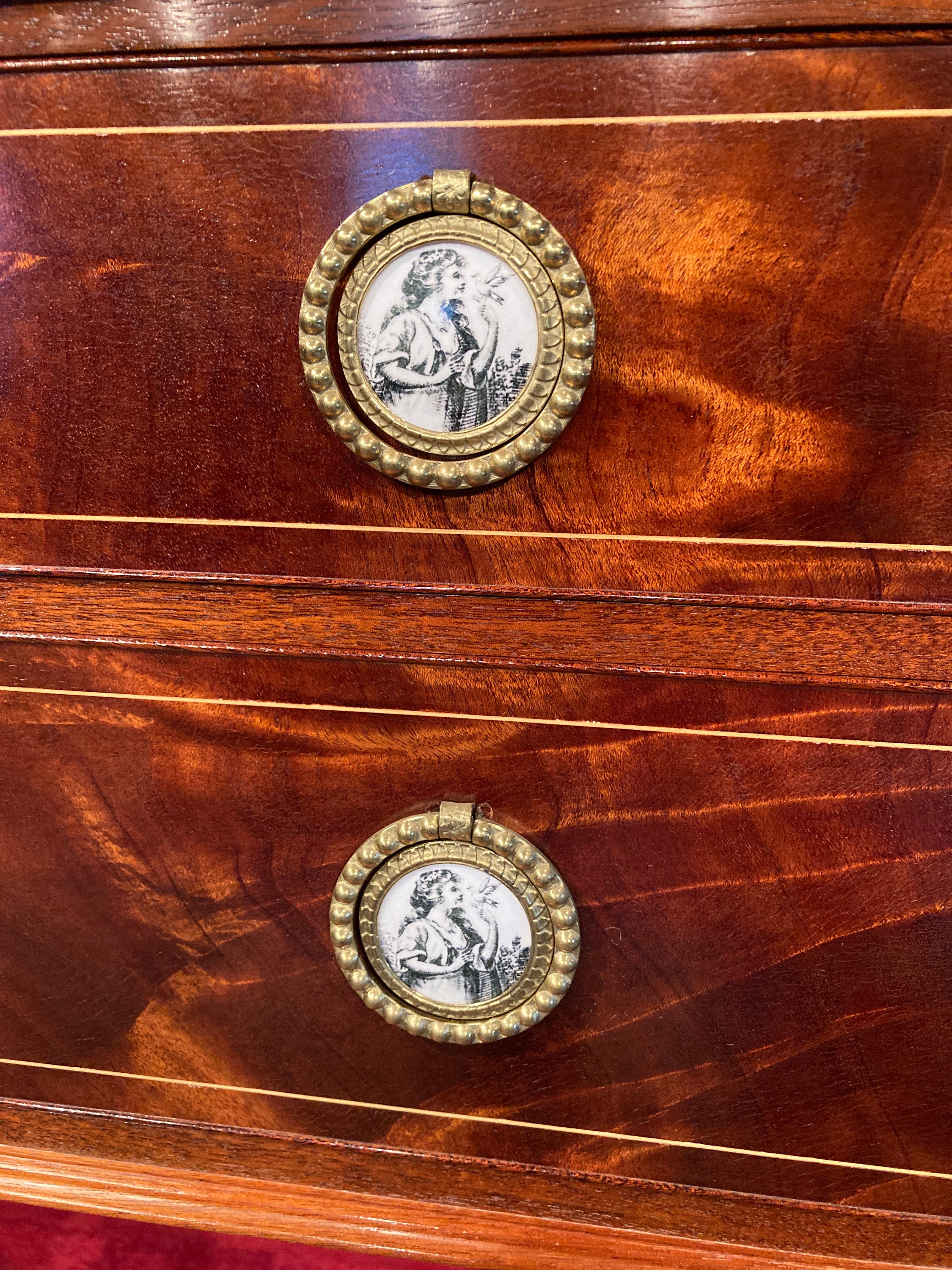 Lady's Tambour Writing Desk Secretary. - Etsy