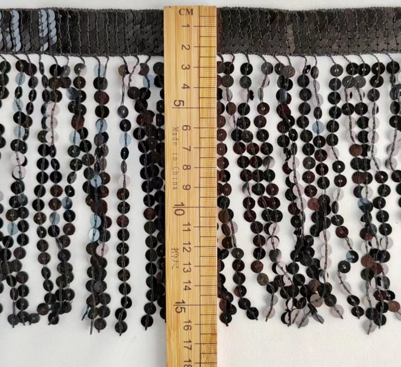 10 Yards 6 Inch Wide Thick Braided Band Sequins Chainette - Etsy