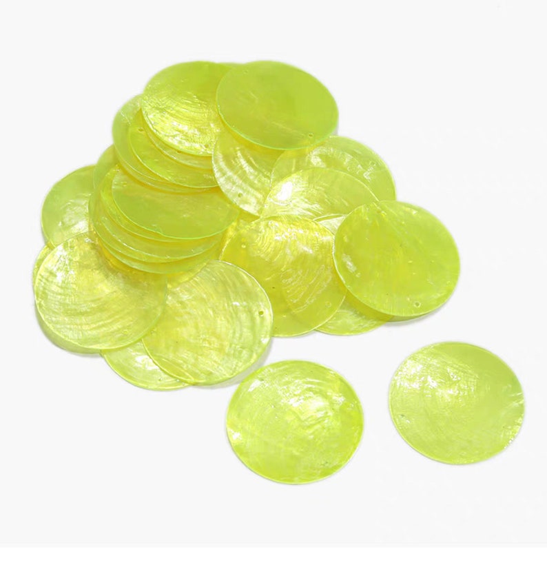 Natural Capiz Shell Discs – 50mm Mother of Pearl Beads for Jewelry ...