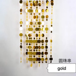 Handmade 1M Long 30mm+50mm Round Sequins Beaded Sequins String Sequins ...