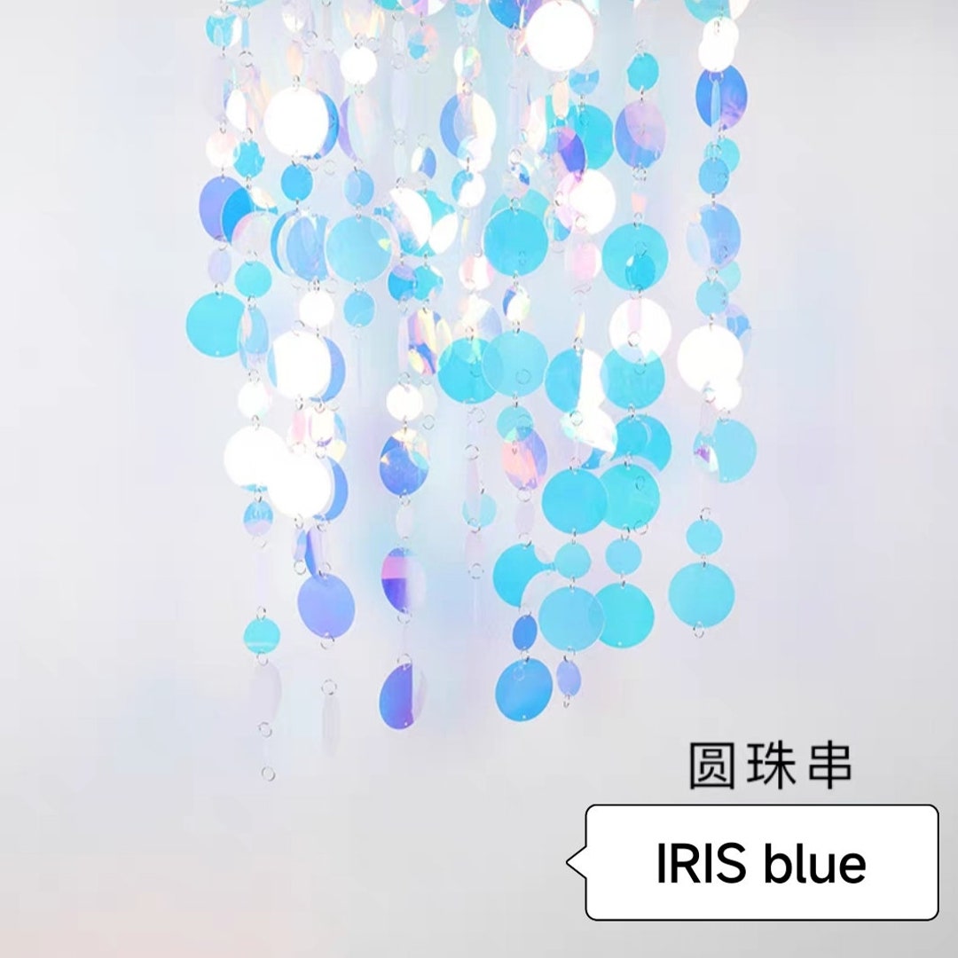 Handmade 1M Long 30mm50mm Round Sequins Beaded Sequins String - Etsy