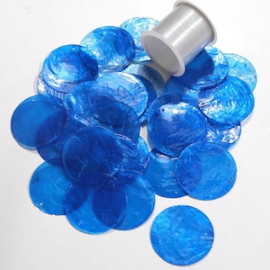 50pcs Natural Mother of Pearl Shell Discs - 50mm - Etsy