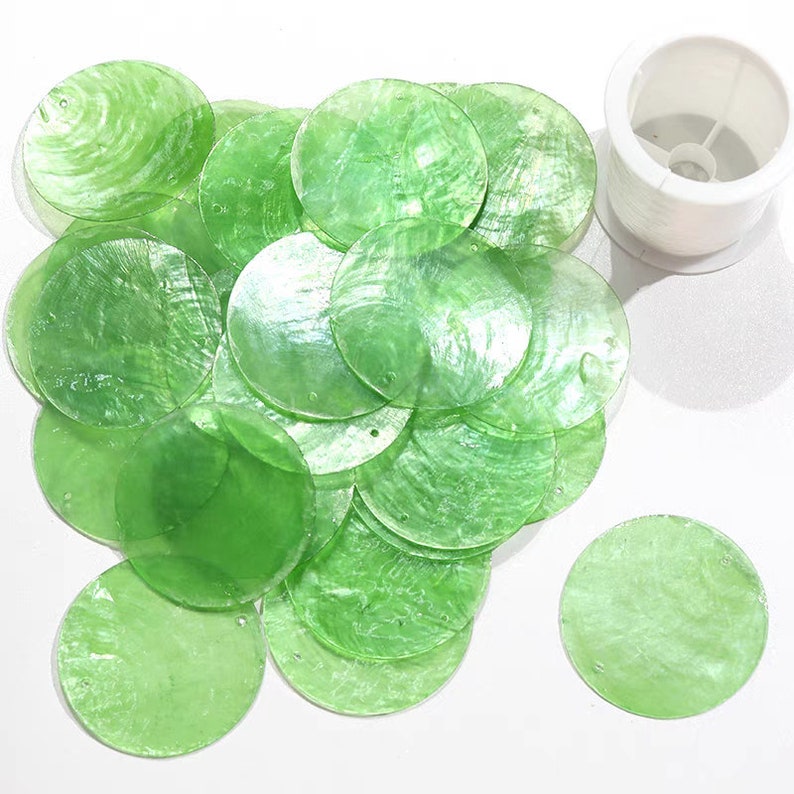 50pcs Natural Mother of Pearl Shell Discs - 50mm - Etsy