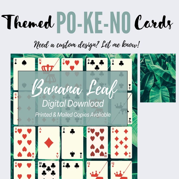 Printable Pokeno Cards - Etsy