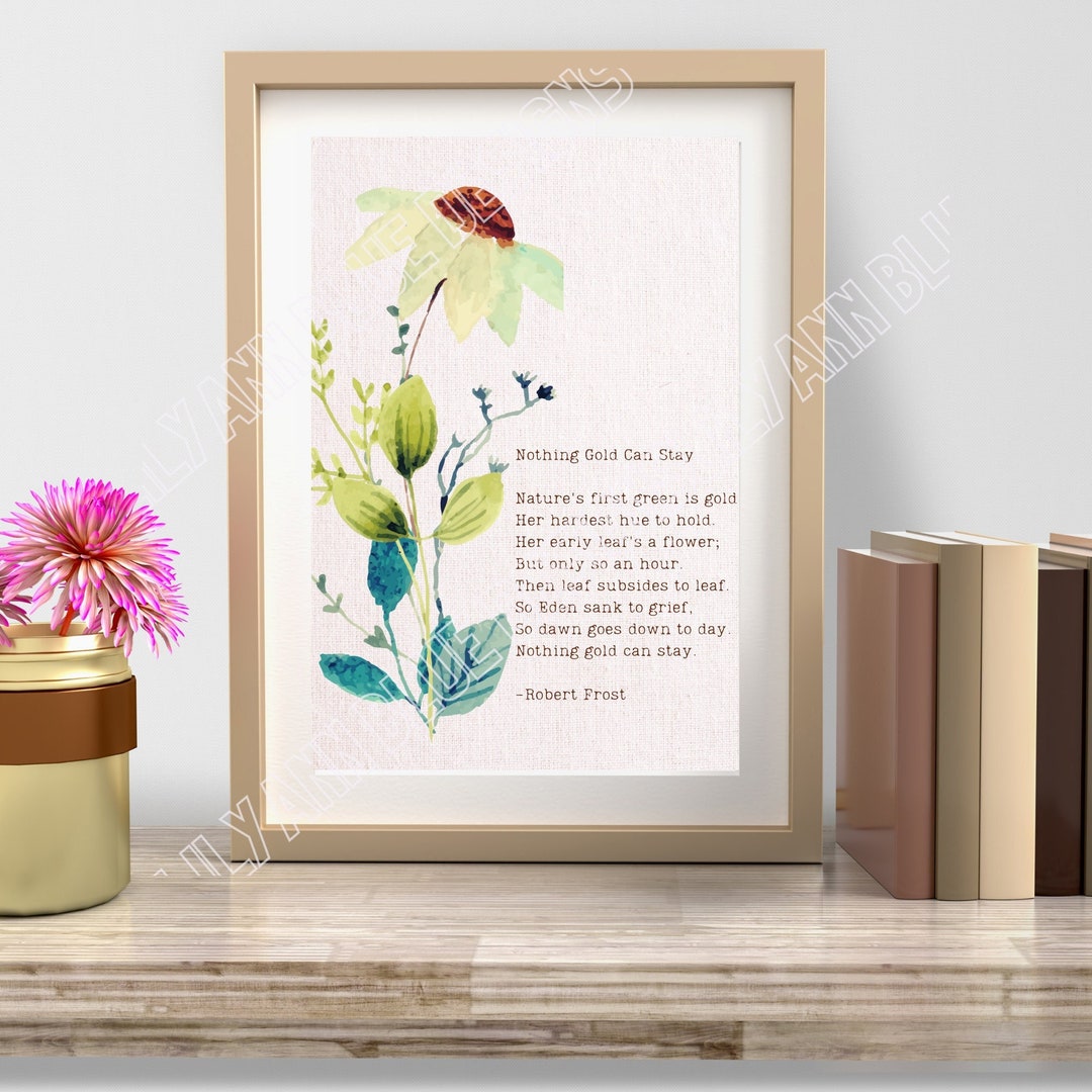 Robert Frost Poem Print, Coneflower Linen Art (digital Download) - Etsy ...
