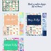 12 Printable Po-ke-no Cards Alternative Stack, 12 Cards per Set, Navy ...