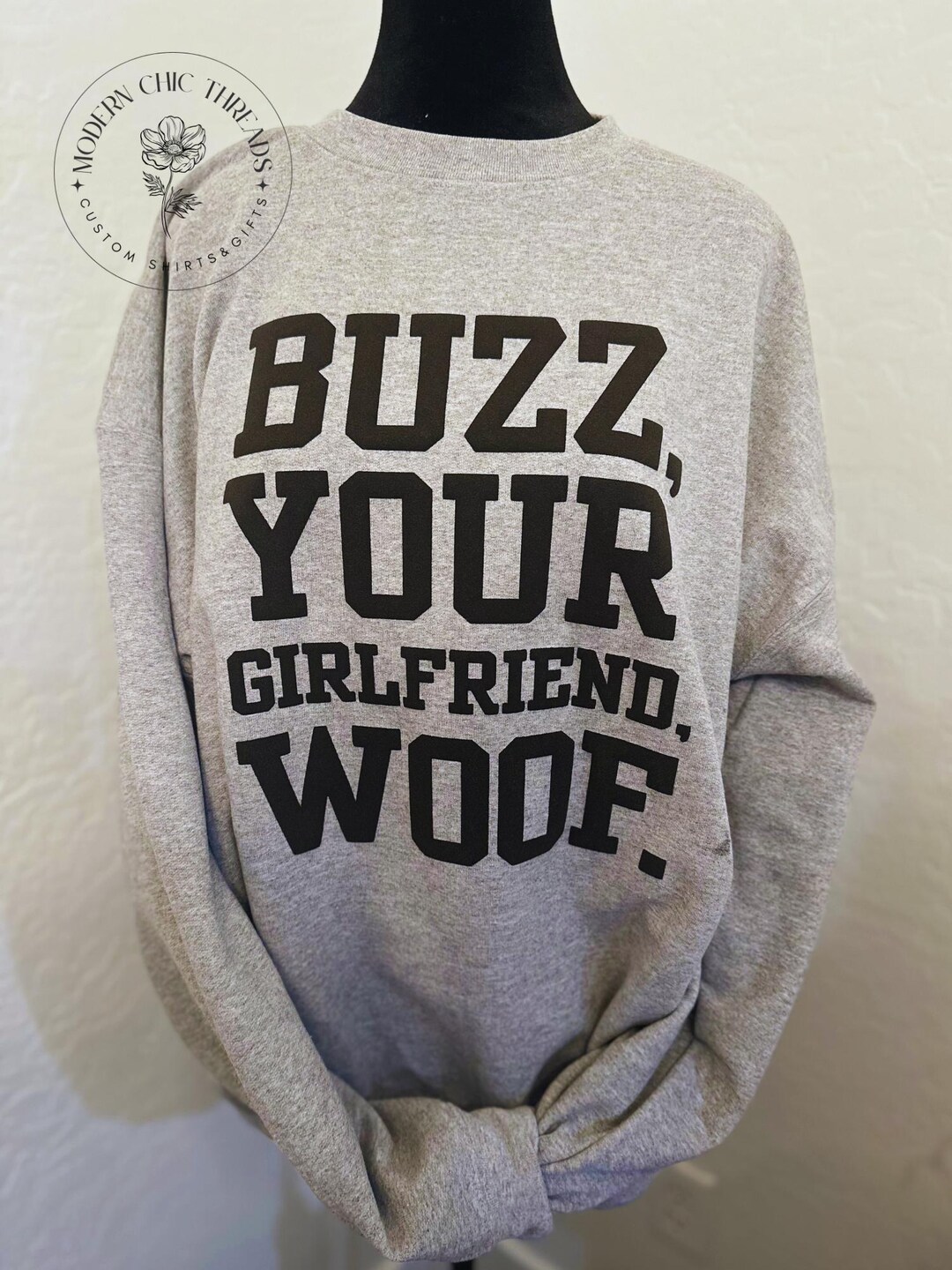 Buzz, Your Girlfriend, Woof Christmas Movies Sweatshirt 3D Puff Design ...