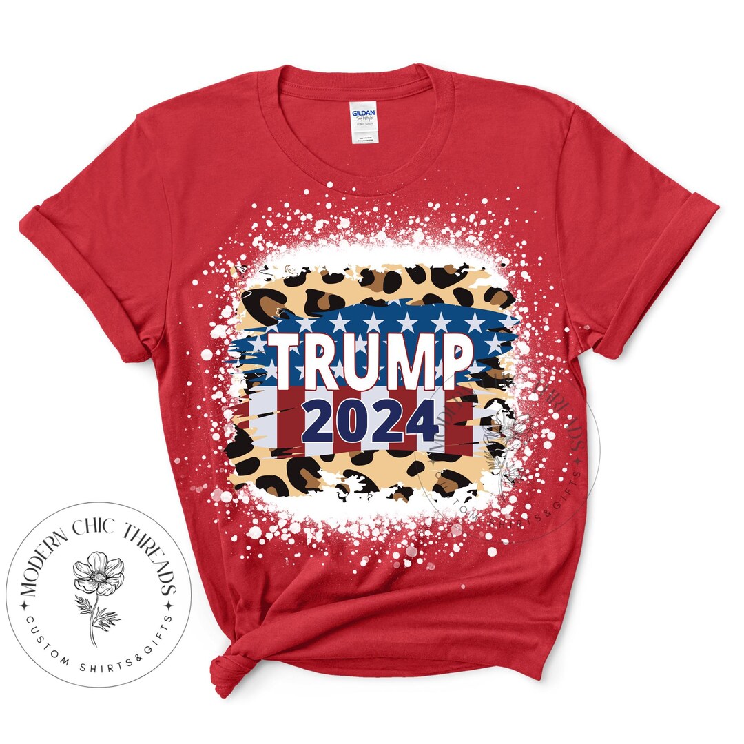 Trump 2024 Trump is My President Shirt Bleached Shirt OOTD - Etsy