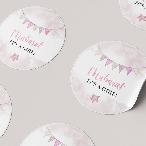 Baby Girl Stickers - Etsy