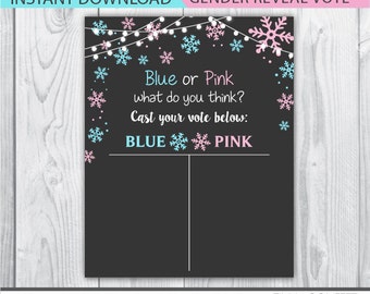 Gender reveal chart | Etsy