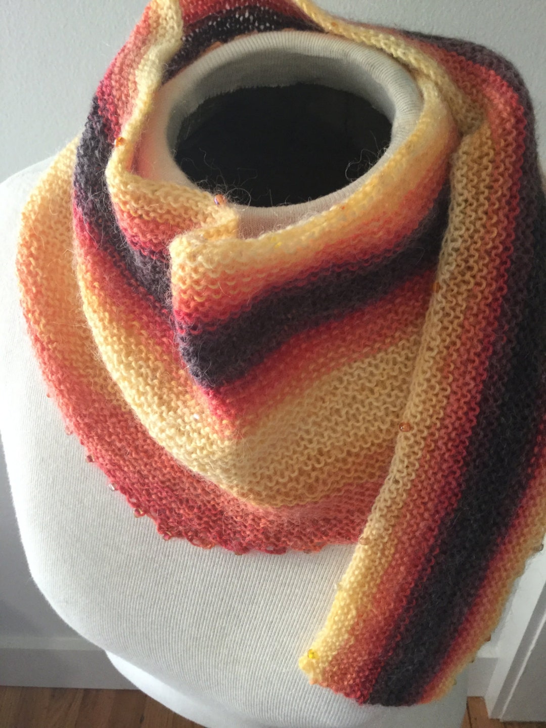 Sunburst Triangular Scarf - Etsy