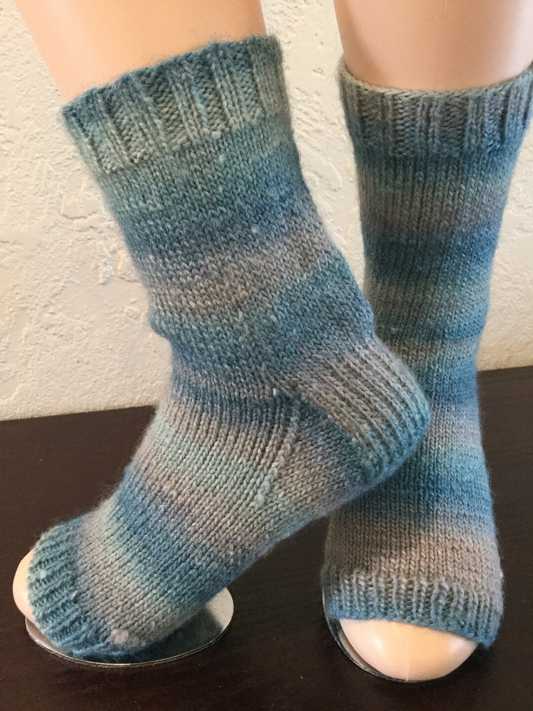 Toeless Blue Haze Flip Flop Pedicure Socks - Etsy