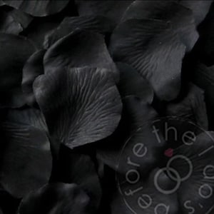 Black Petals, Faux Rose Petal, Artificial Flowers Wedding (package of ...