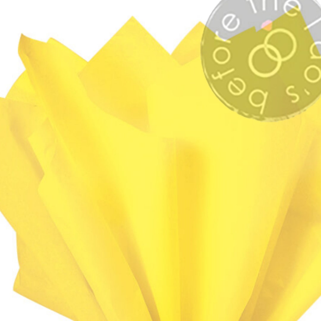 Bulk Tissue Paper Light Yellow - Gift Bag Tissue, Gift Wrapping Tissue ...