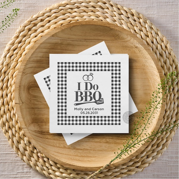 I Do Bbq Napkins - Etsy