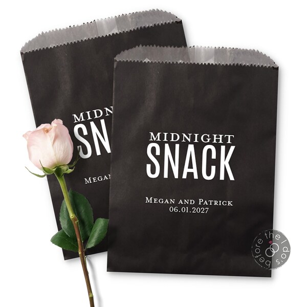 Wedding Snack Bags - Etsy