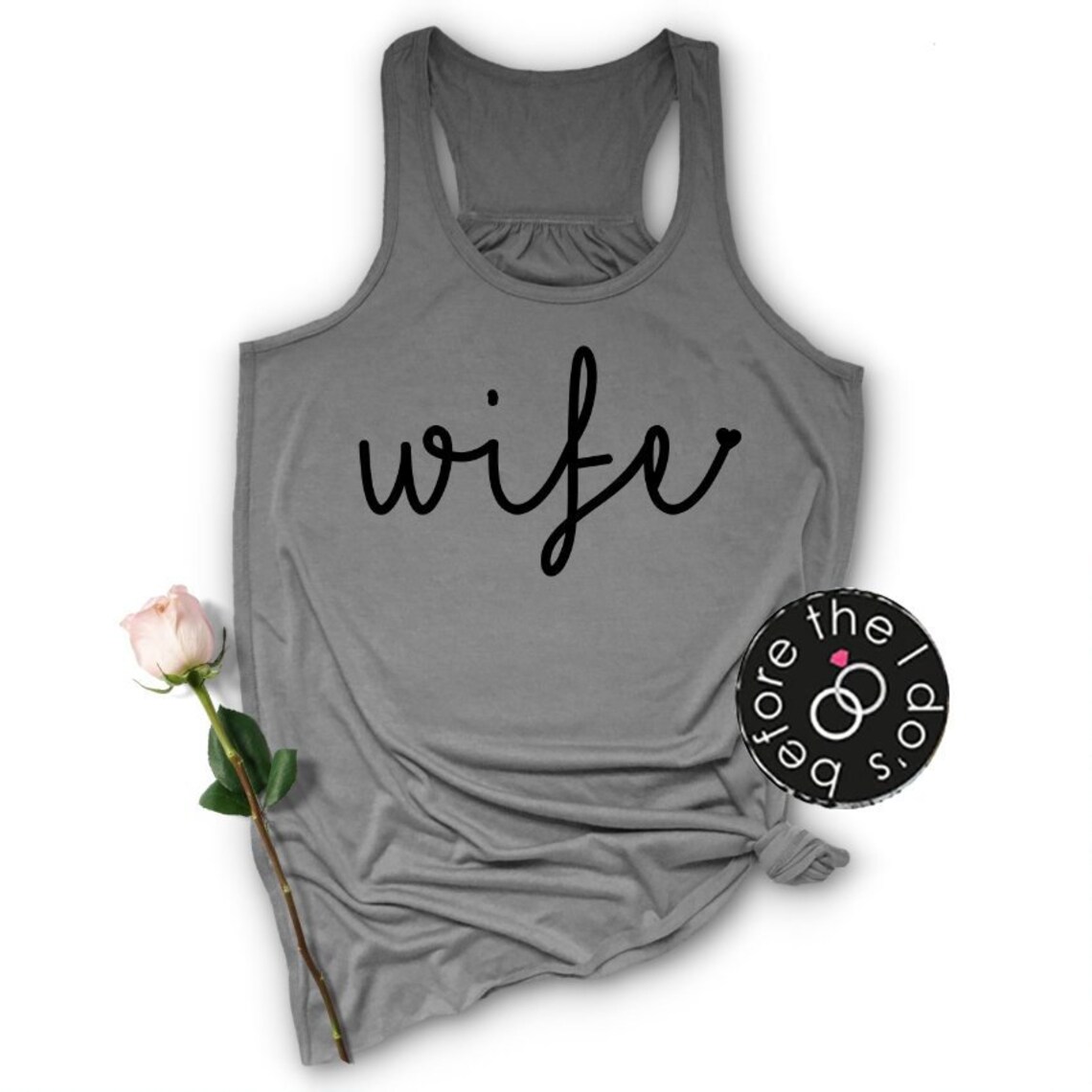 Wife Tank Flowy Tank Top Wife Shirt Honeymoon Tank Top Etsy Uk
