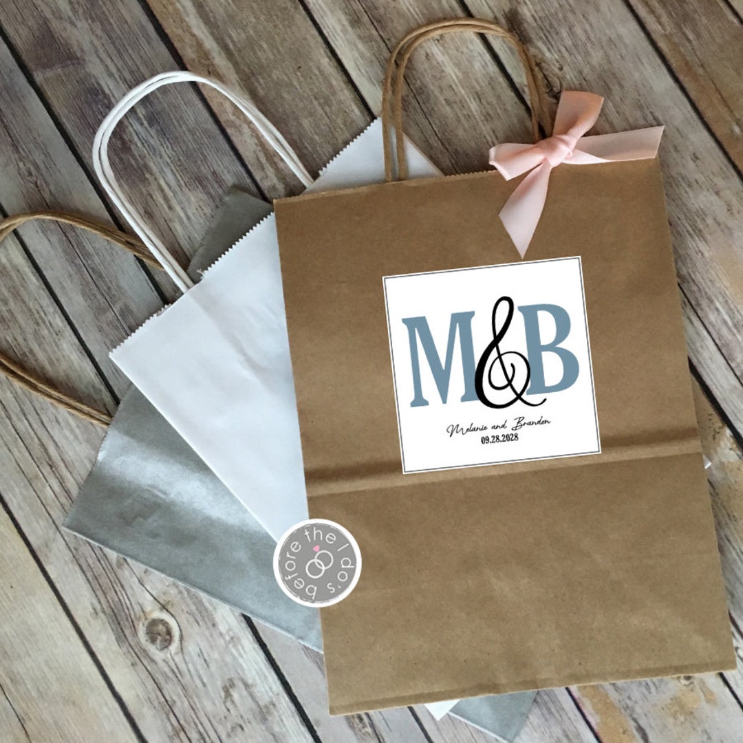 Monogram Wedding Welcome Bag Hotel Guest Bags, Out of Town Bags, Thank ...