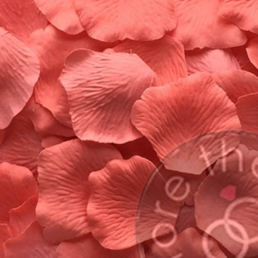 Coral Reef Sorbet Wedding Petals Faux Silk Petals Artificial Petals ...