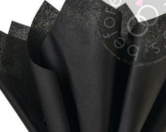 48 Sheets Black Tissue Paper/ Black Pom Pom Tissue Paper/black Tissue ...