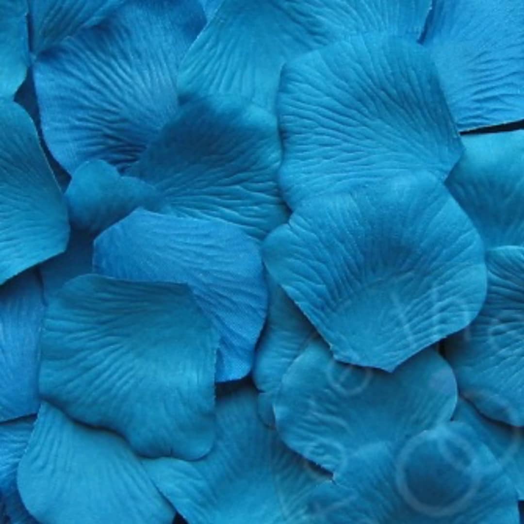 Lagoon Medium Blue Wedding Petals Faux Silk Petals Artificial Petals ...