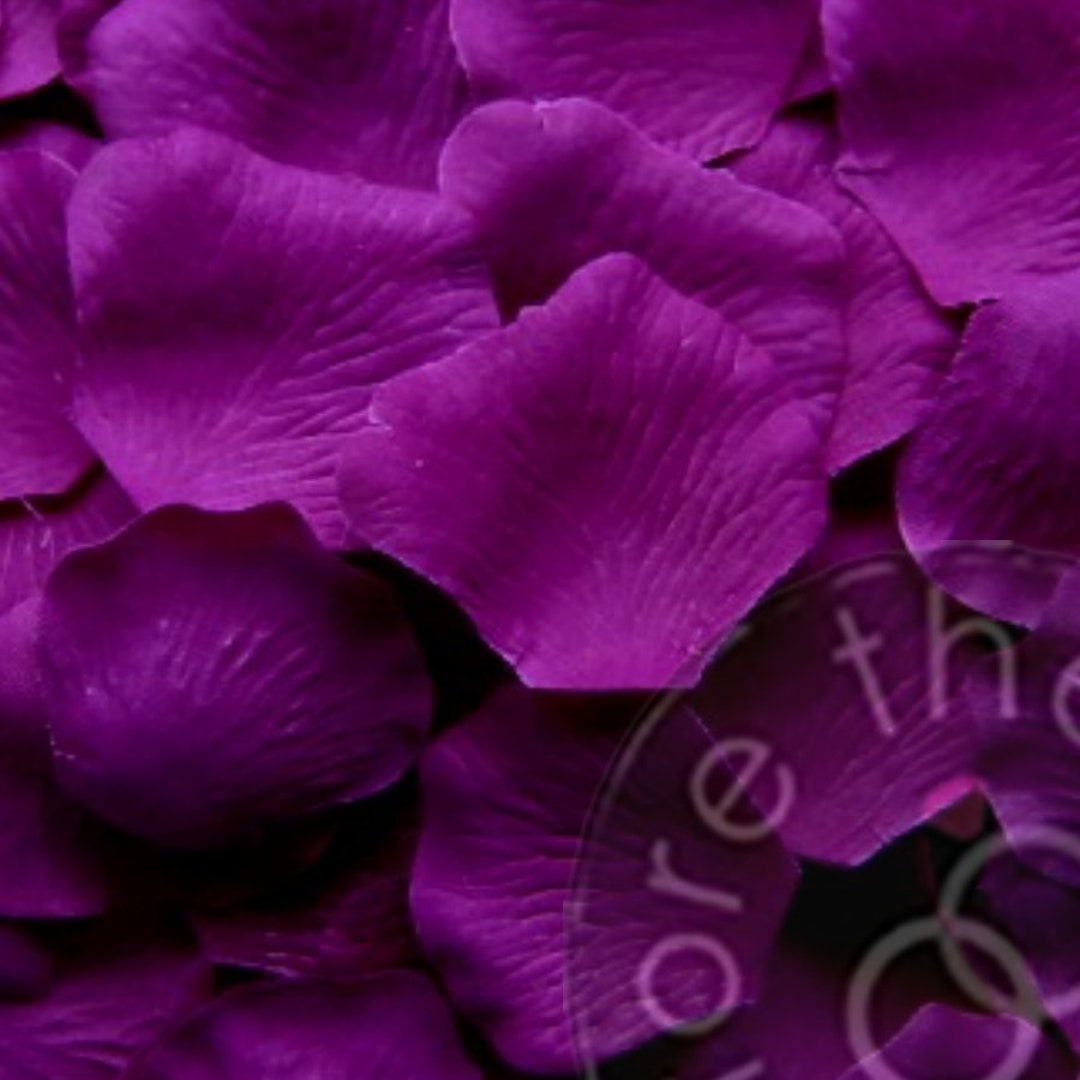 Vibrant Violet Purple Wedding Petals Faux Silk Petals Artificial Petals ...