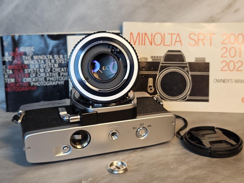 Minolta SRT 201 With MC Rokkor-x PF 50mm 1.7 Lens - Film Tested Fully ...