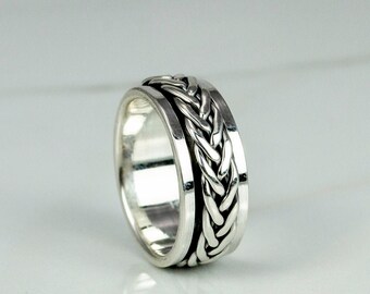 Sterling Silver Spinner Ring - Etsy