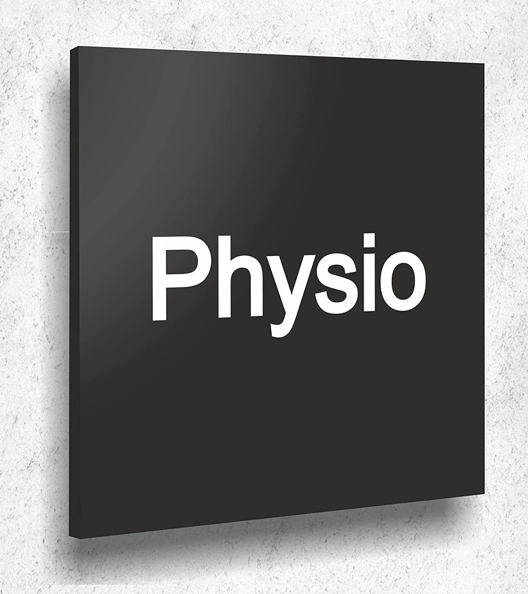 Door Sign PHYSIO Sign Black Matt UV Print 12 X 12 Cm - 3 Mm Aluminium ...