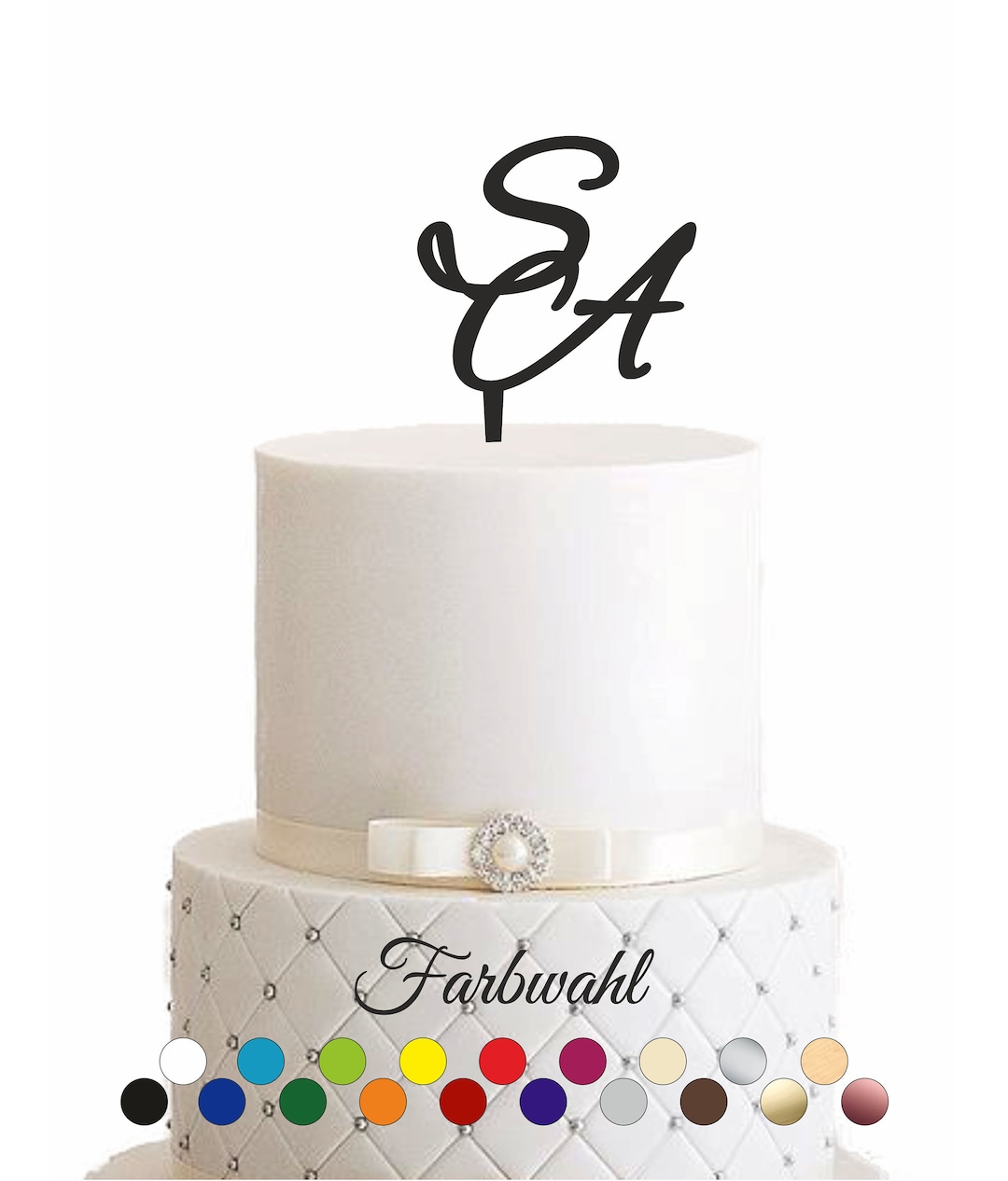 Iniciales, letras, topper, cake topper, cake plug, boda, elección de ...