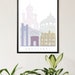 Bucharest Skyline Poster - Fine Art Print Glicee Poster Decor Home Gift ...