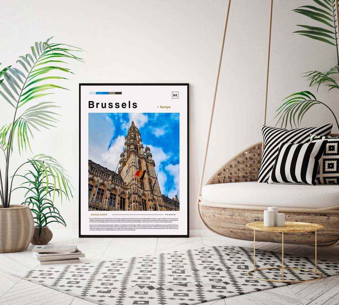 Brussels Print Poster Wall Art Artwork Photo Photography - Etsy