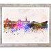 Kingston Upon Hull Skyline in Watercolor Background - SKU 0343 - Etsy