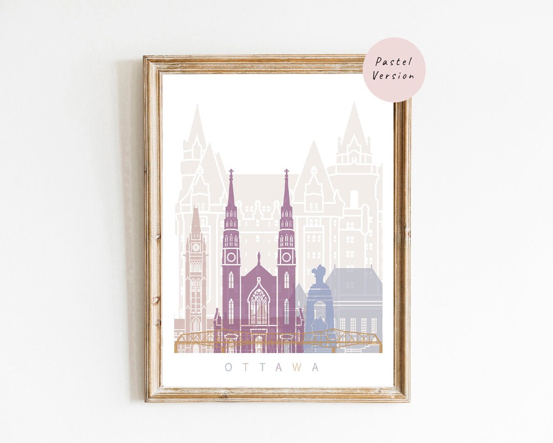 Ottawa Skyline Poster - Fine Art Print Glicee Poster Decor Home Gift ...