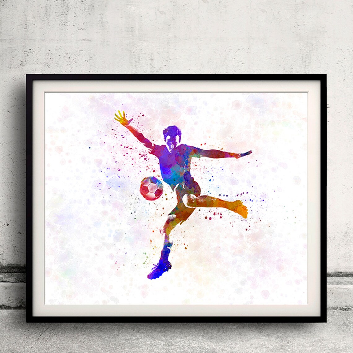 Man Soccer Football Player 14 Fine Art Print Glicee Poster - Etsy