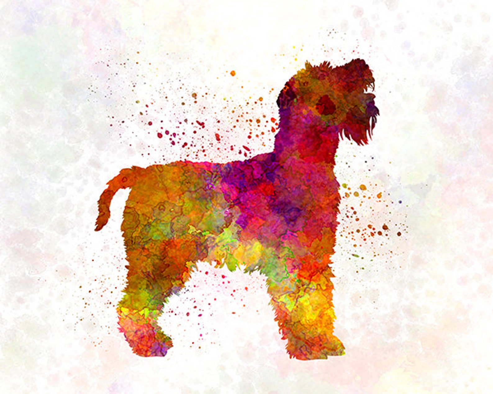 Welsh Terrier 01 in Watercolor Fine Art Print Glicee Poster - Etsy