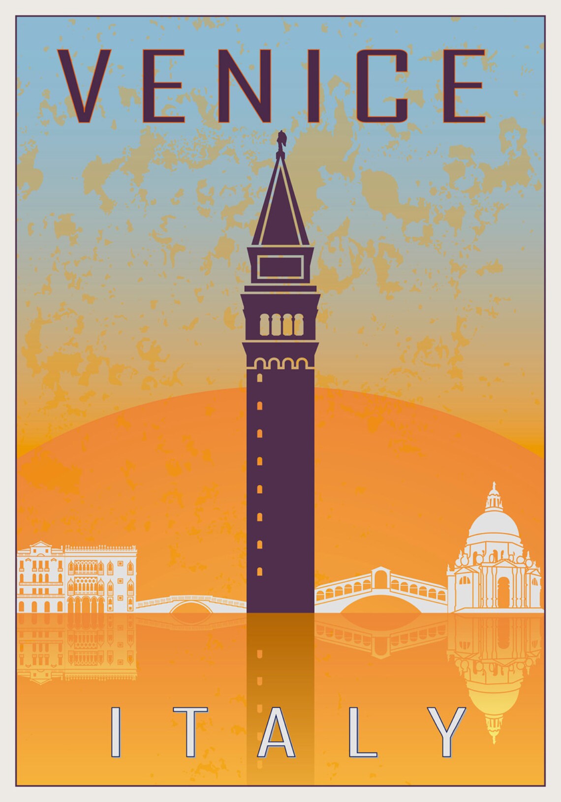 Venice 02 Vintage Style Poster SKU 0915 - Etsy