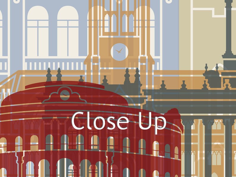 Leeds Skyline Poster Fine Art Print Glicee Poster Decor Home - Etsy