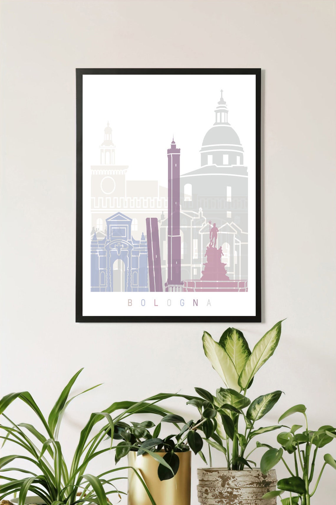 Bologna Skyline Poster Fine Art Print Glicee Poster Decor - Etsy