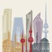 Kuwait City Skyline Poster Fine Art Print Glicee Poster - Etsy
