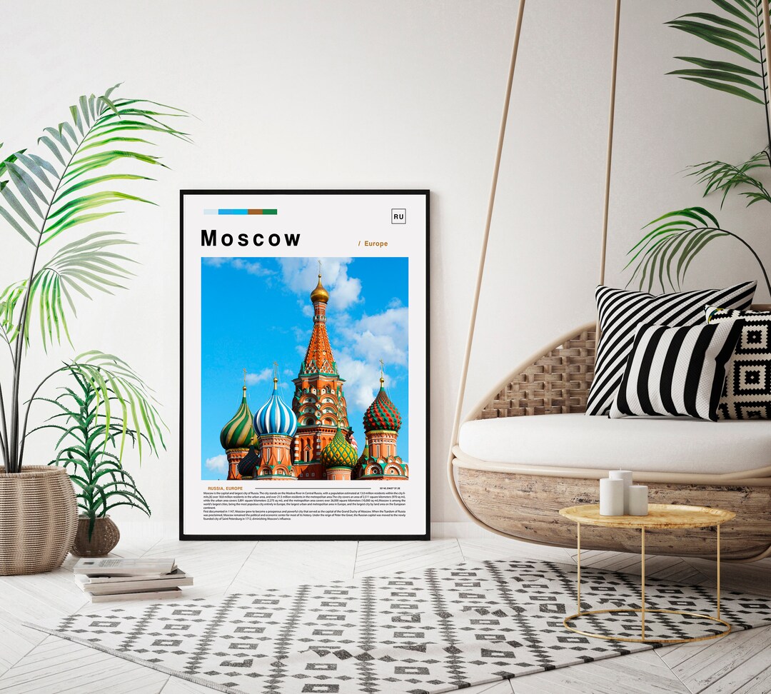 Moscow Print, Poster, Wall Art, Artwork, Photo, Photography, Cover ...