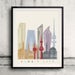 Kuwait City Skyline Poster Fine Art Print Glicee Poster - Etsy