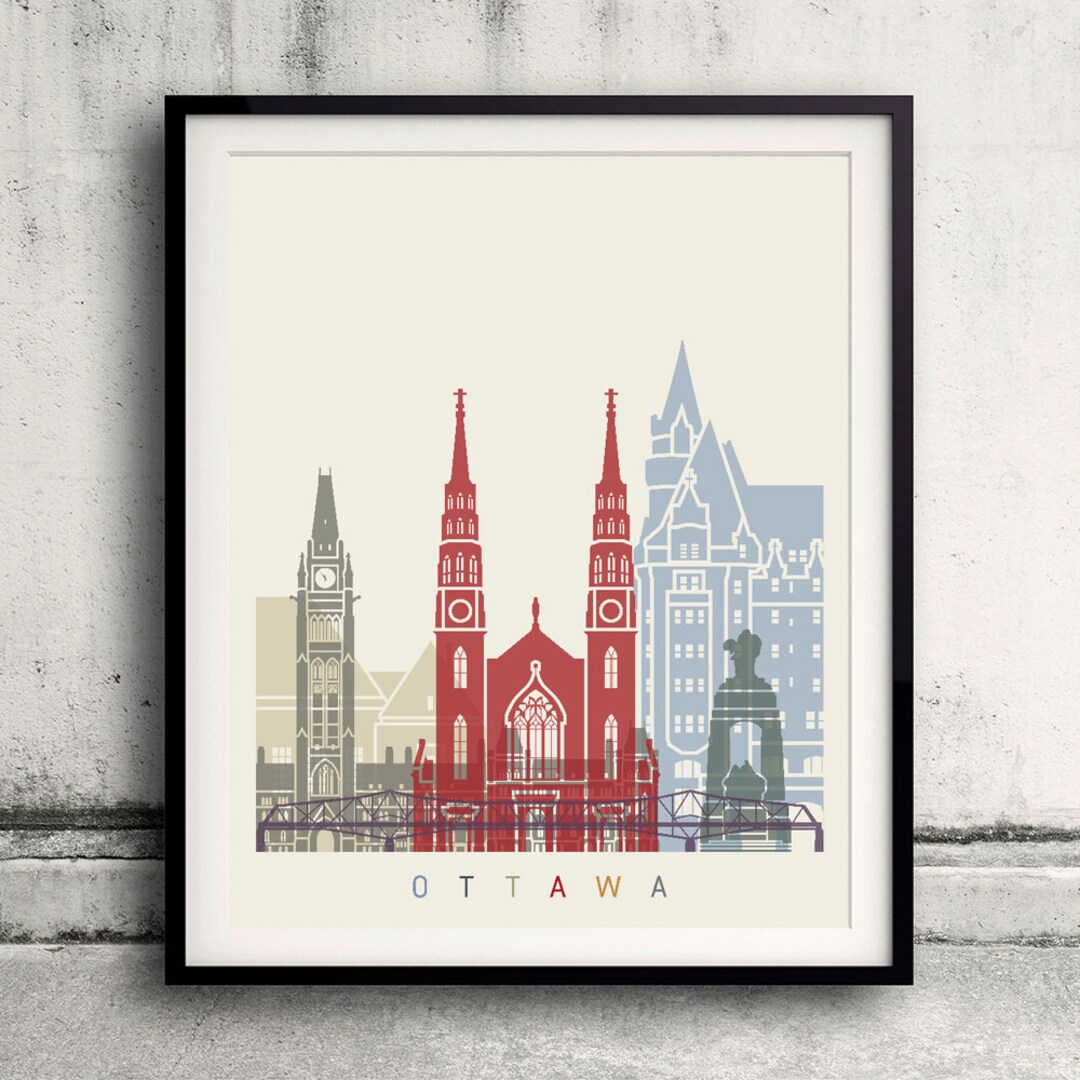 Ottawa Skyline Poster Fine Art Print Glicee Poster Decor - Etsy